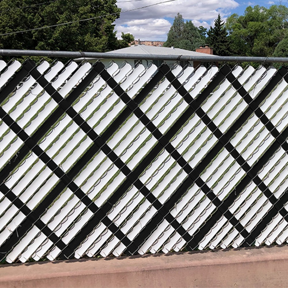 5' Chain Link Fence Aluminum Privacy Slats (Black) | Privacy Slat King