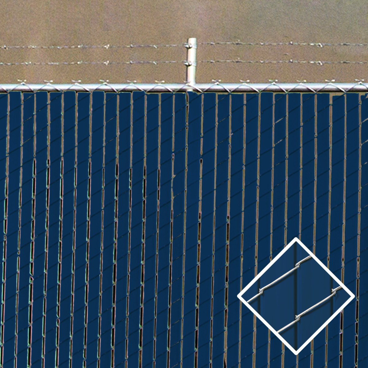 PDS 12' Chain Link Fence Industrial Privacy Slats (Royal Blue ...