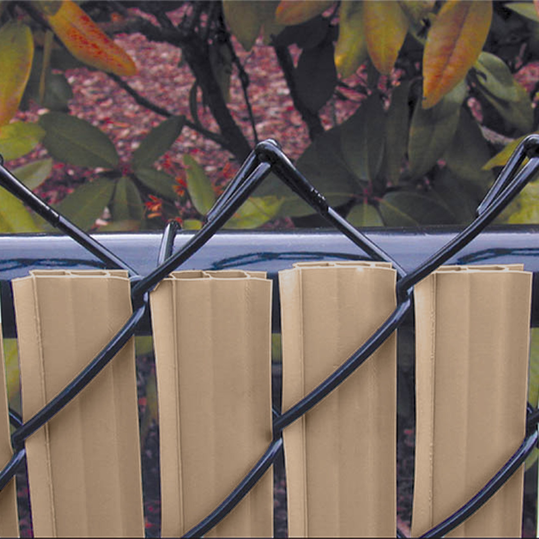 PDS 6' Chain Link Fence FinLink Privacy Slats (Beige, 2 Inch) | Privacy ...