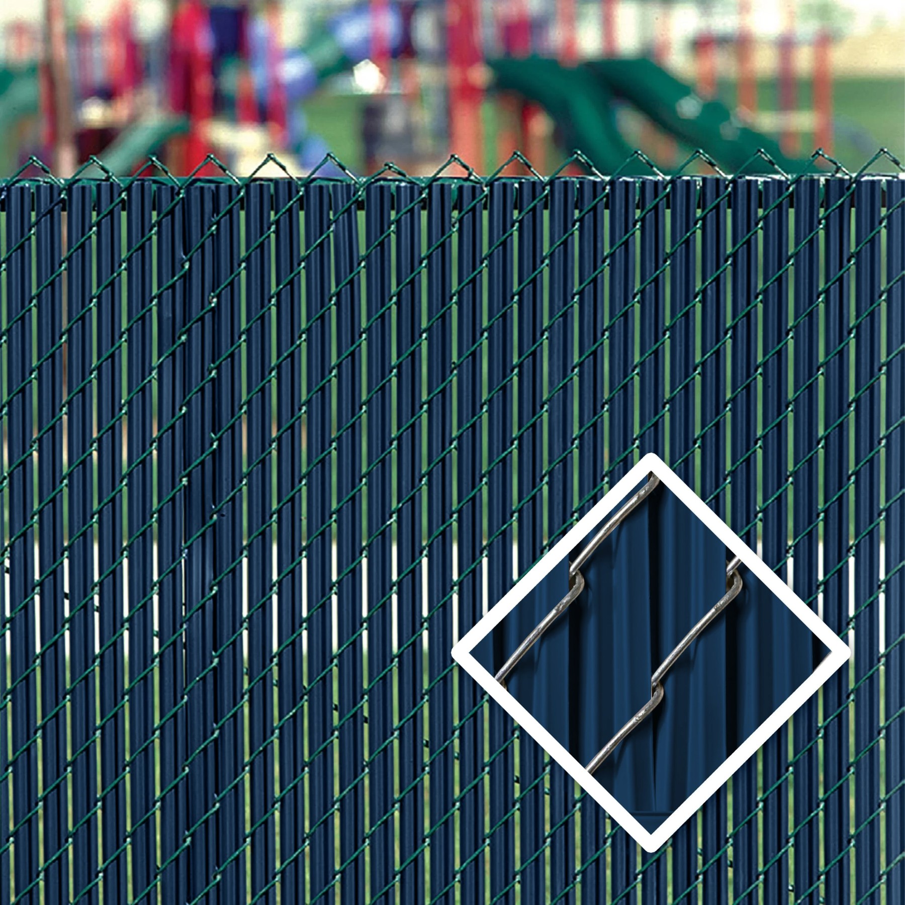 Pexco 6' LiteLink Vinyl Privacy Slat for 2" and 2 1/4" Chain Link Mesh ...