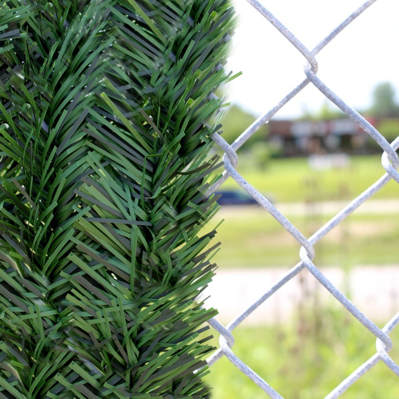 8' Chain Link Fence Forevergreen Hedge Slats | Privacy Slat King