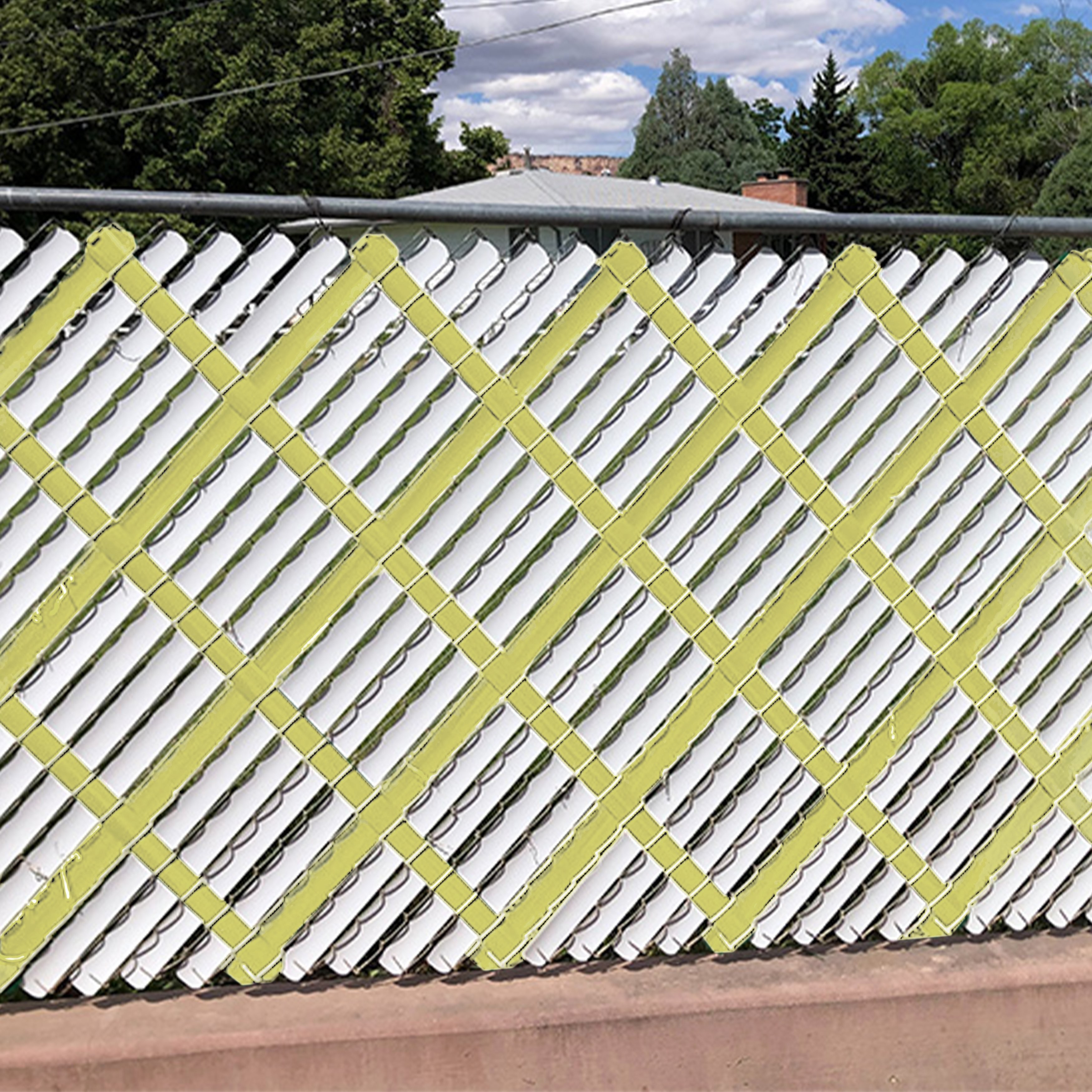 Aluminum privacy slats for chain link fence store