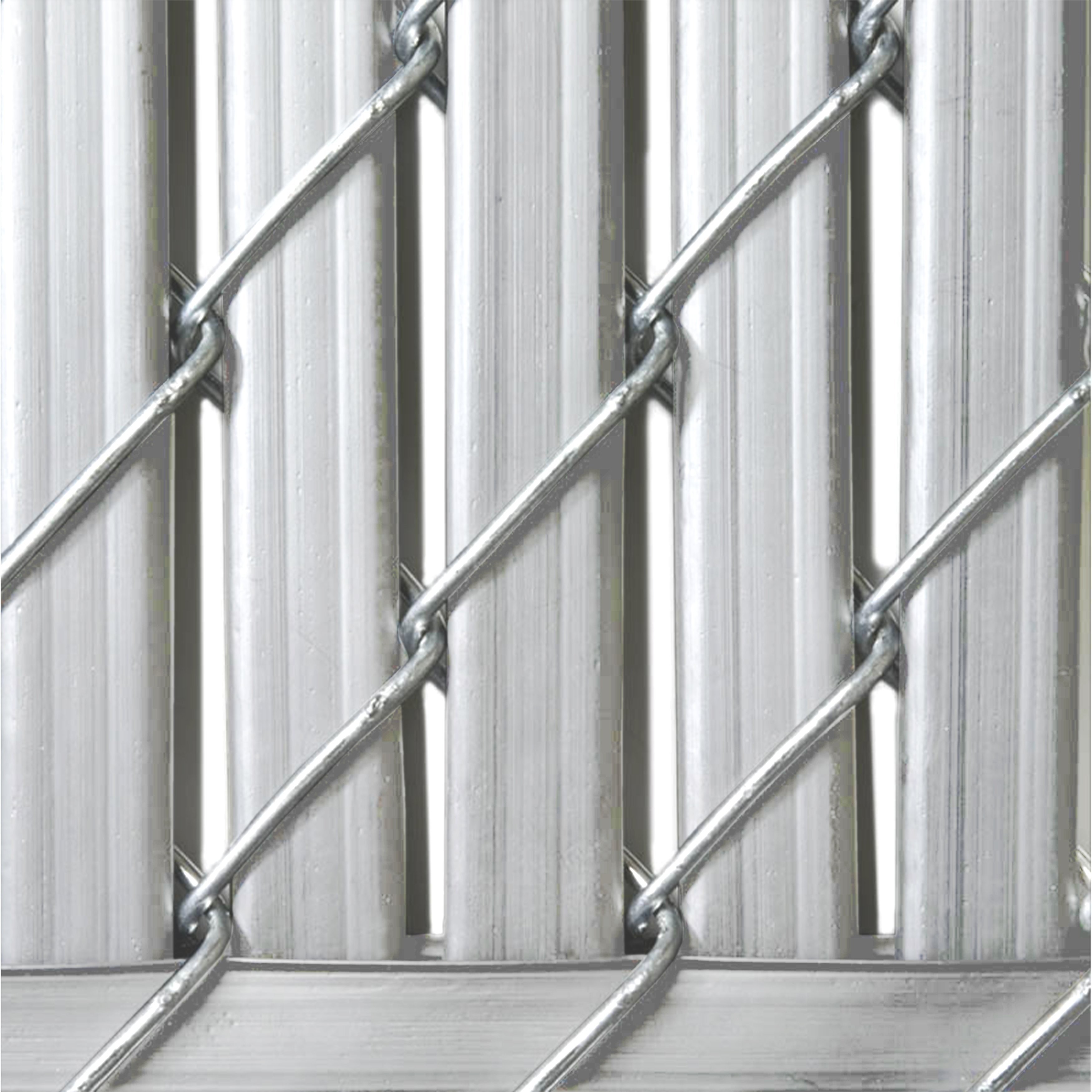 PDS 5' Chain Link Fence Bottom Locking Privacy Slats (White, 2 Inch ...