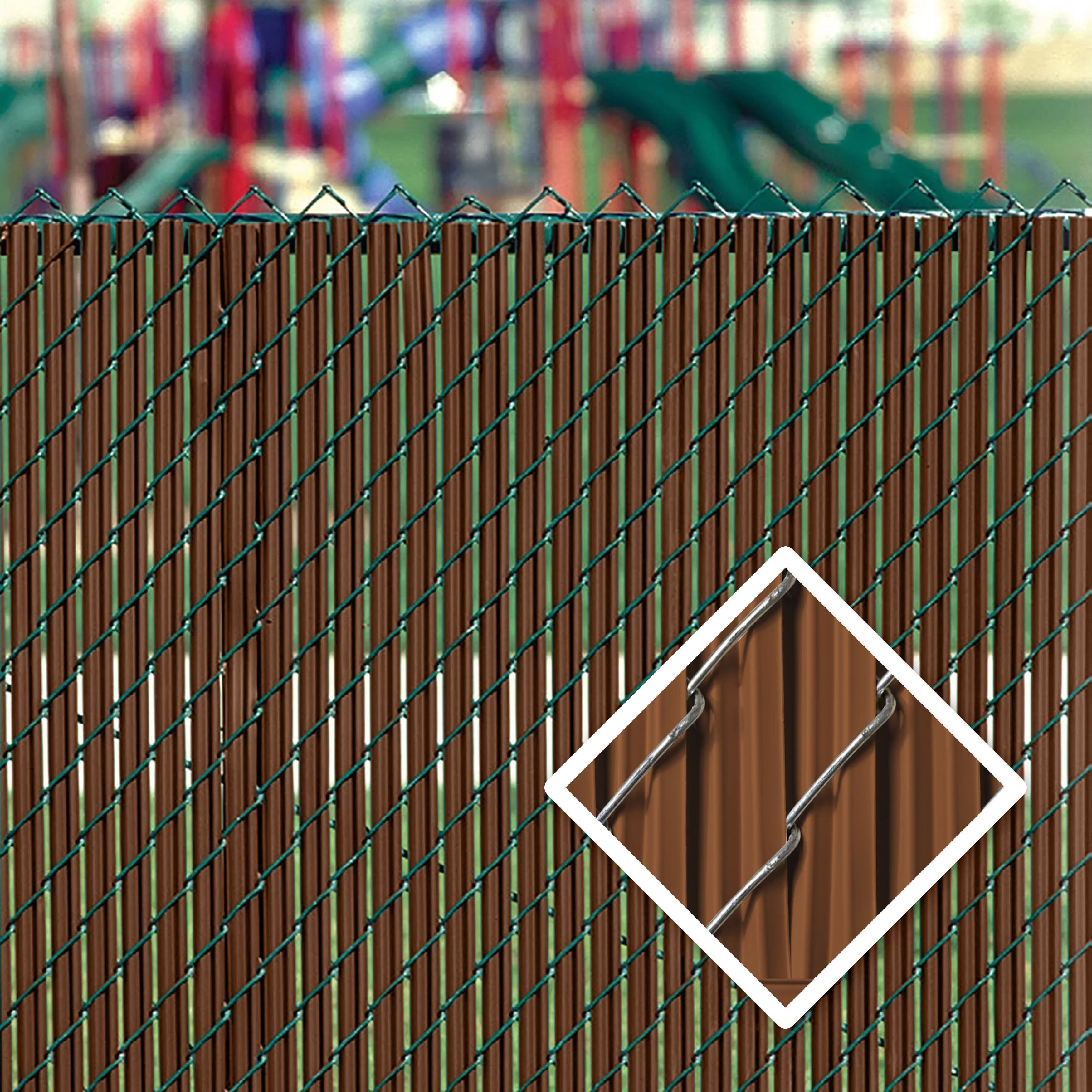 Pexco 5' LiteLink Vinyl Privacy Slat for 2" and 2 1/4" Chain Link Mesh ...