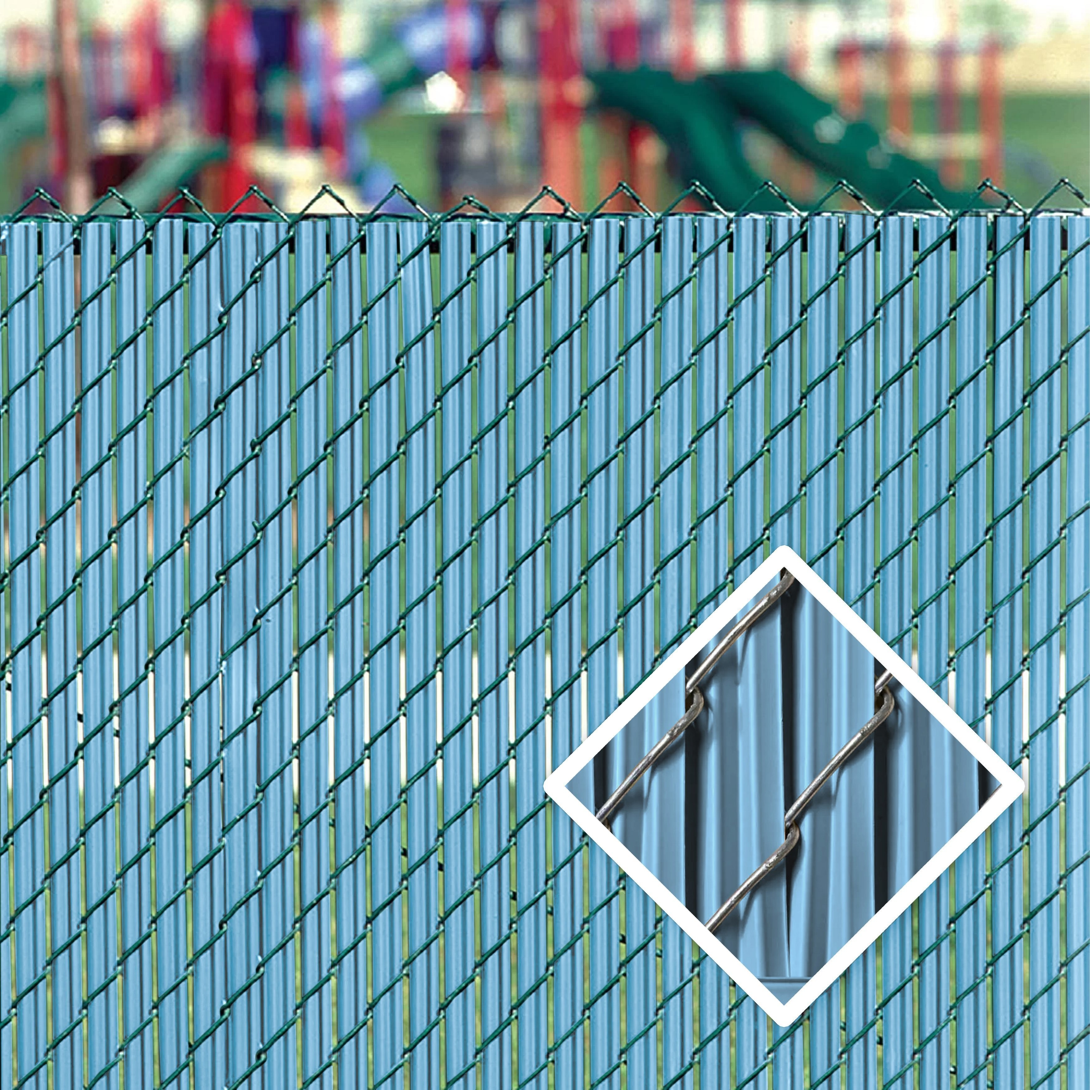 PDS 3' Chain Link Fence LiteLink Privacy Slats (Light Blue) | Privacy ...