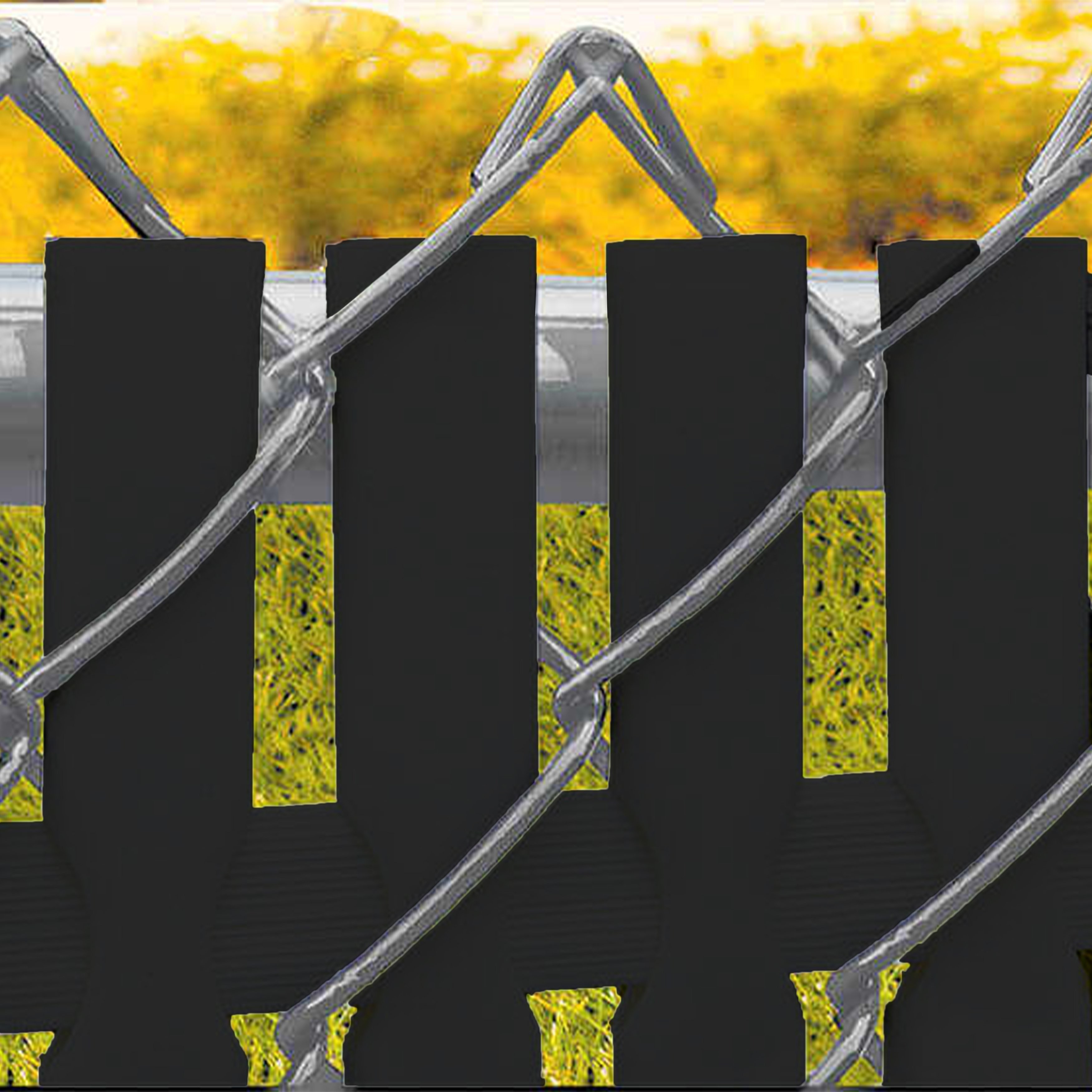 PDS 6' Top Locking Privacy Slats for Chain Link Fence (Black, 2 1/4 ...