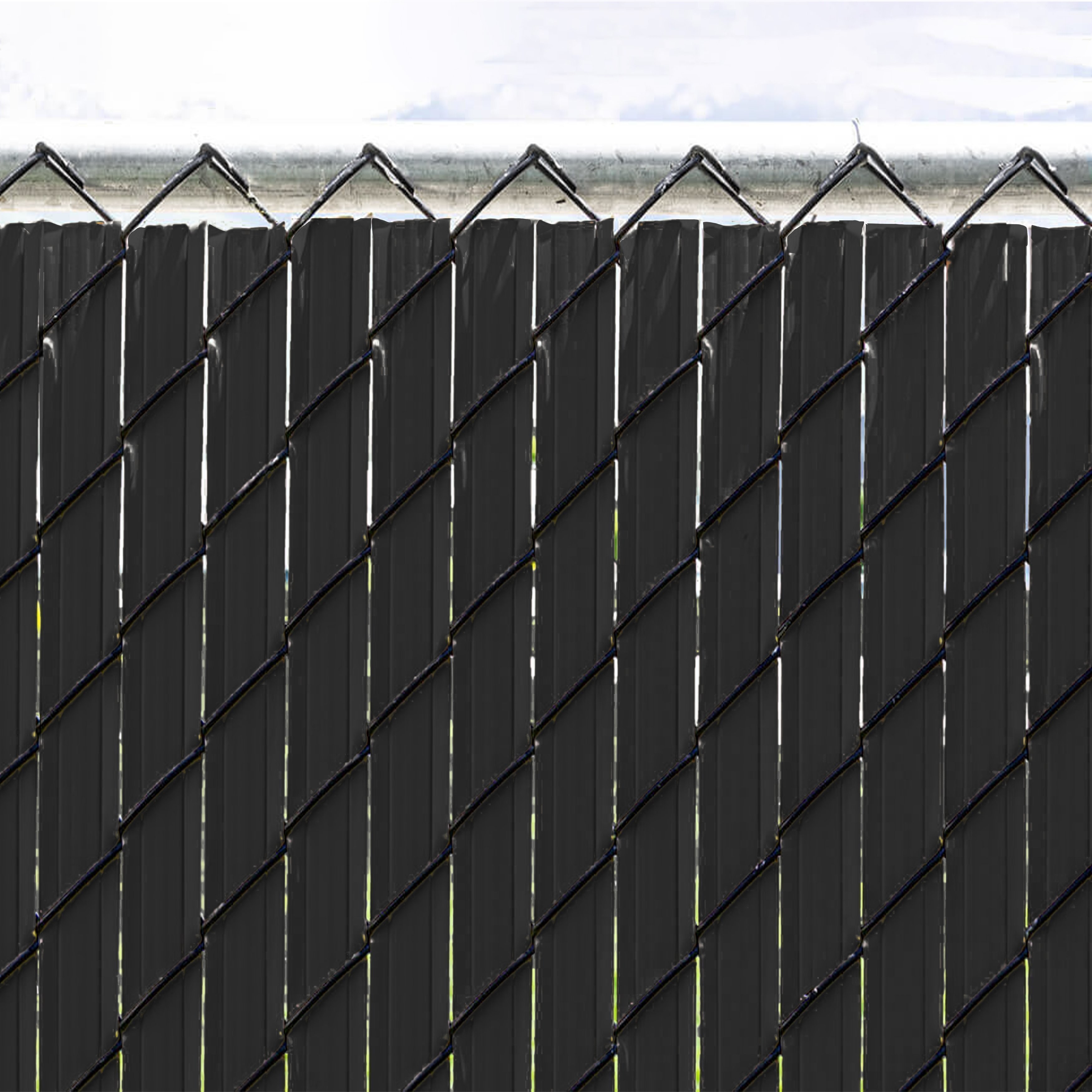 Ultimate Slat 6' High Privacy Slats for Chain Link Fence (Black ...