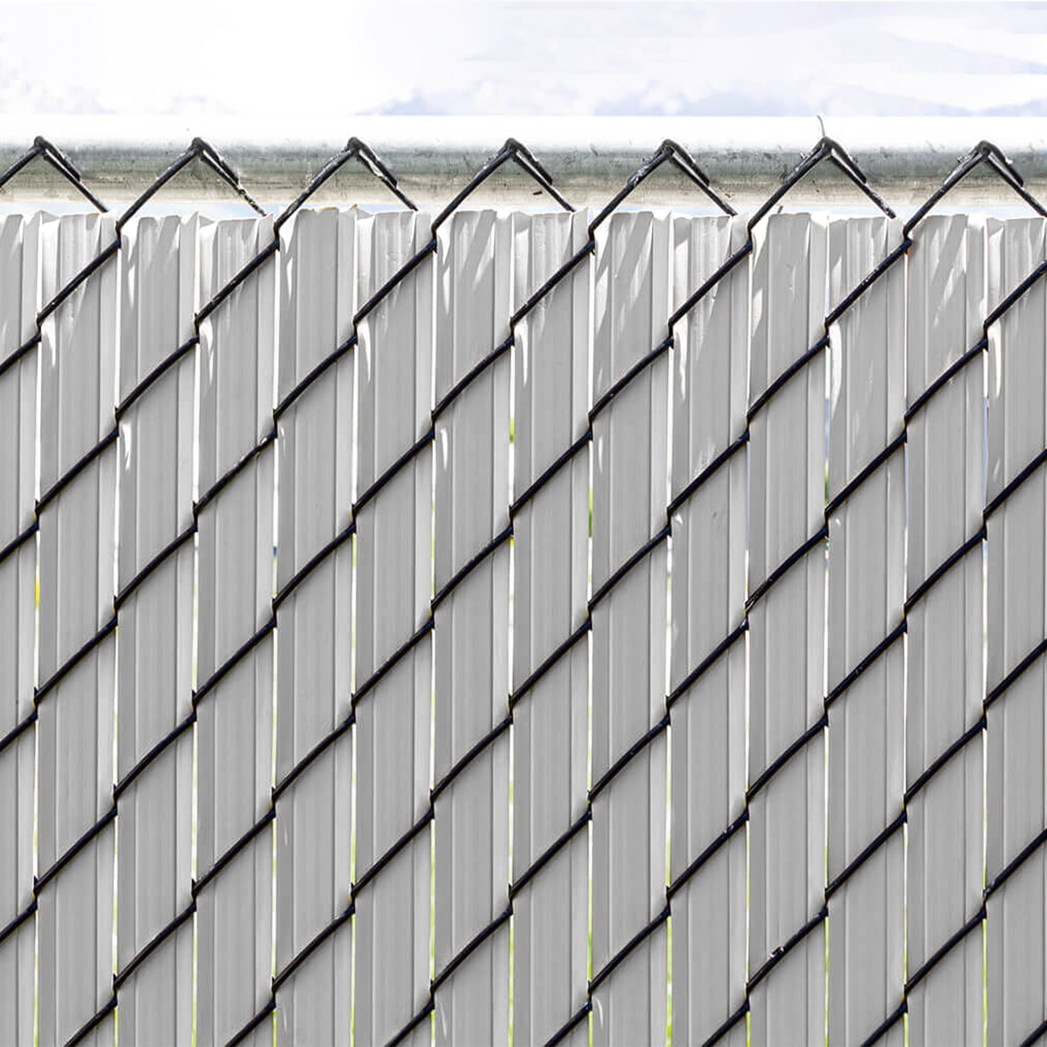 Ultimate Slat 6' High Privacy Slats for Chain Link Fence (Gray ...