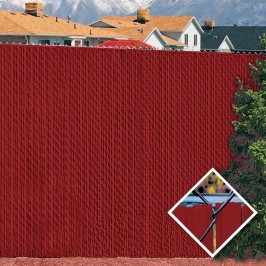 Winged Chain Link Privacy Slats Winged Slats | Privacy Slat King