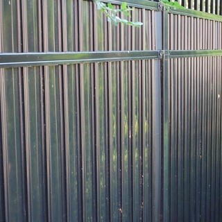 4' Ornamental Privacy Slat for Aluminum Fencing | 1" Sq. Picket ...